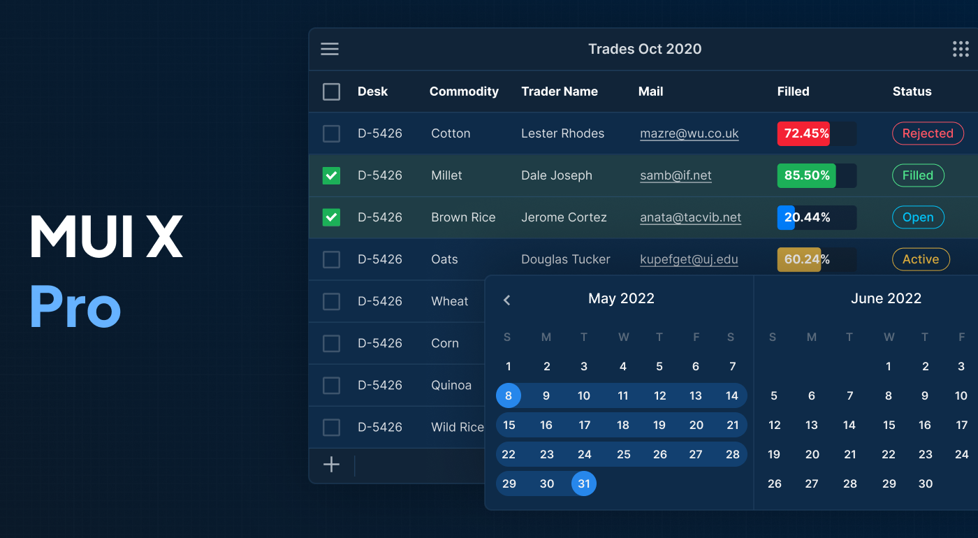 MUI X Pro (annual) - MUI Store