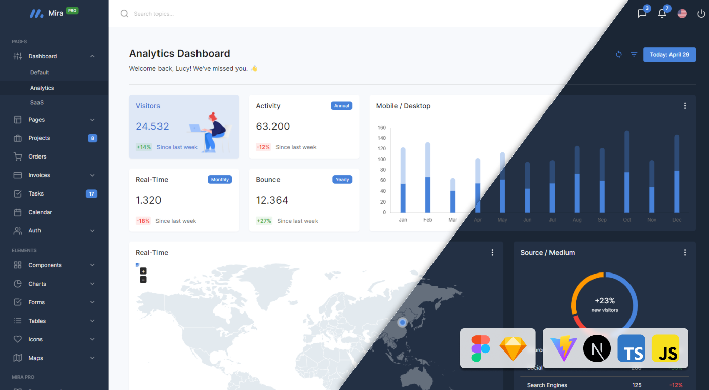 Mira Pro - React Material Admin Dashboard - MUI Store