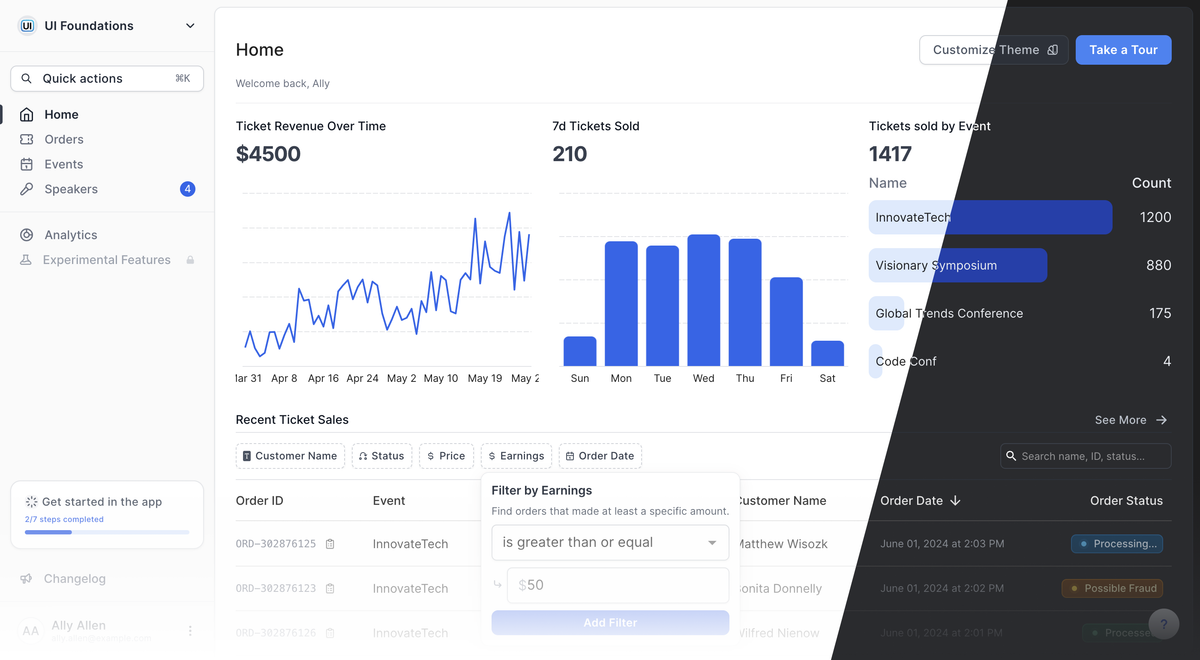 Dashboard Templates & Themes - MUI Store